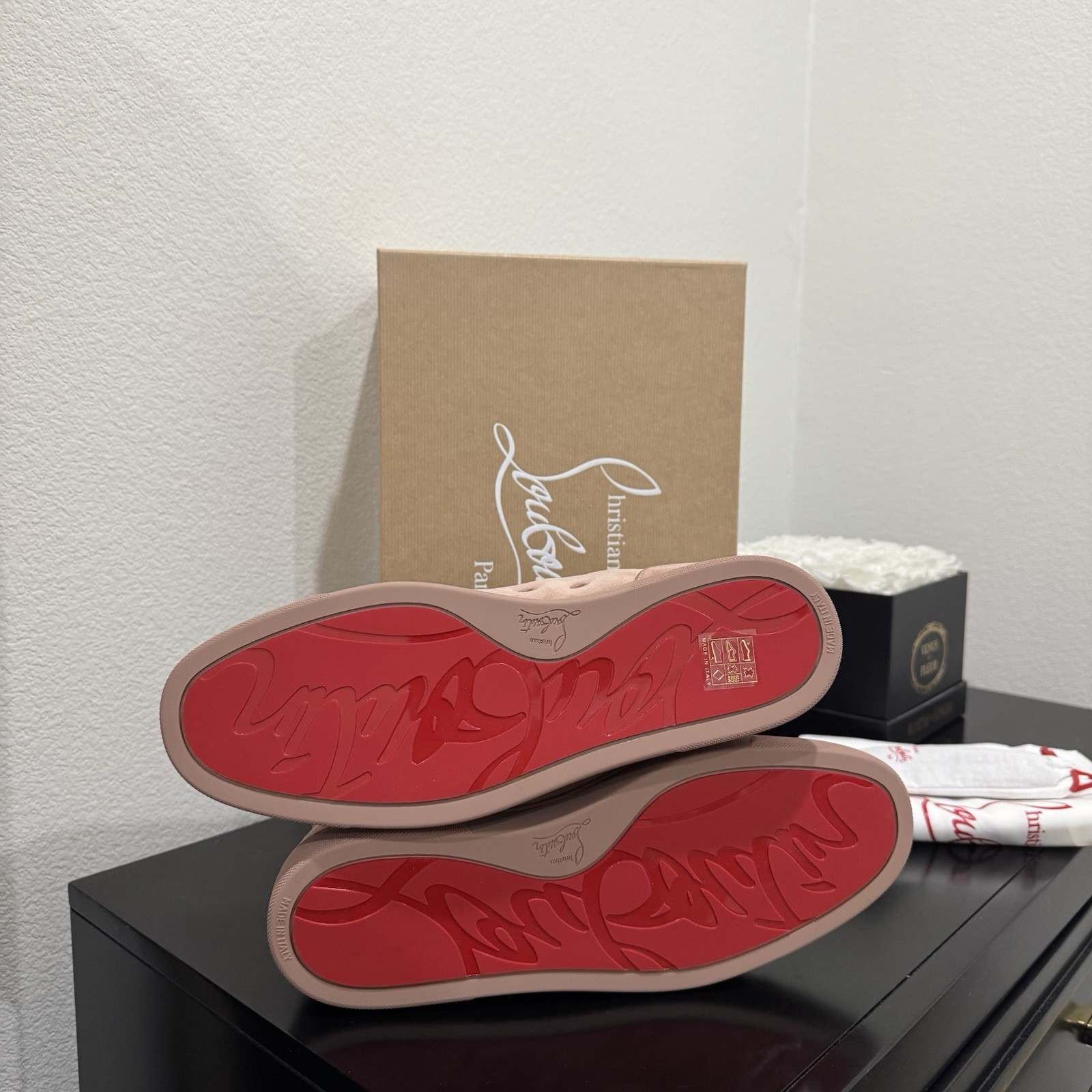 Christian Louboutin Louis Junior Orlato Suede Pink 43 | eBay