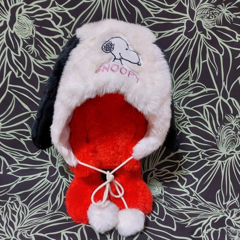 SNOOPY USJ Limited Cute Snoopy Hat with Ears Rare New Universal Studios ...