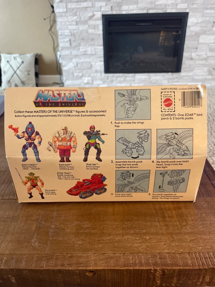 Vintage Mattel Masters of the Universe Zoar Fighting Falcon - Sealed | eBay