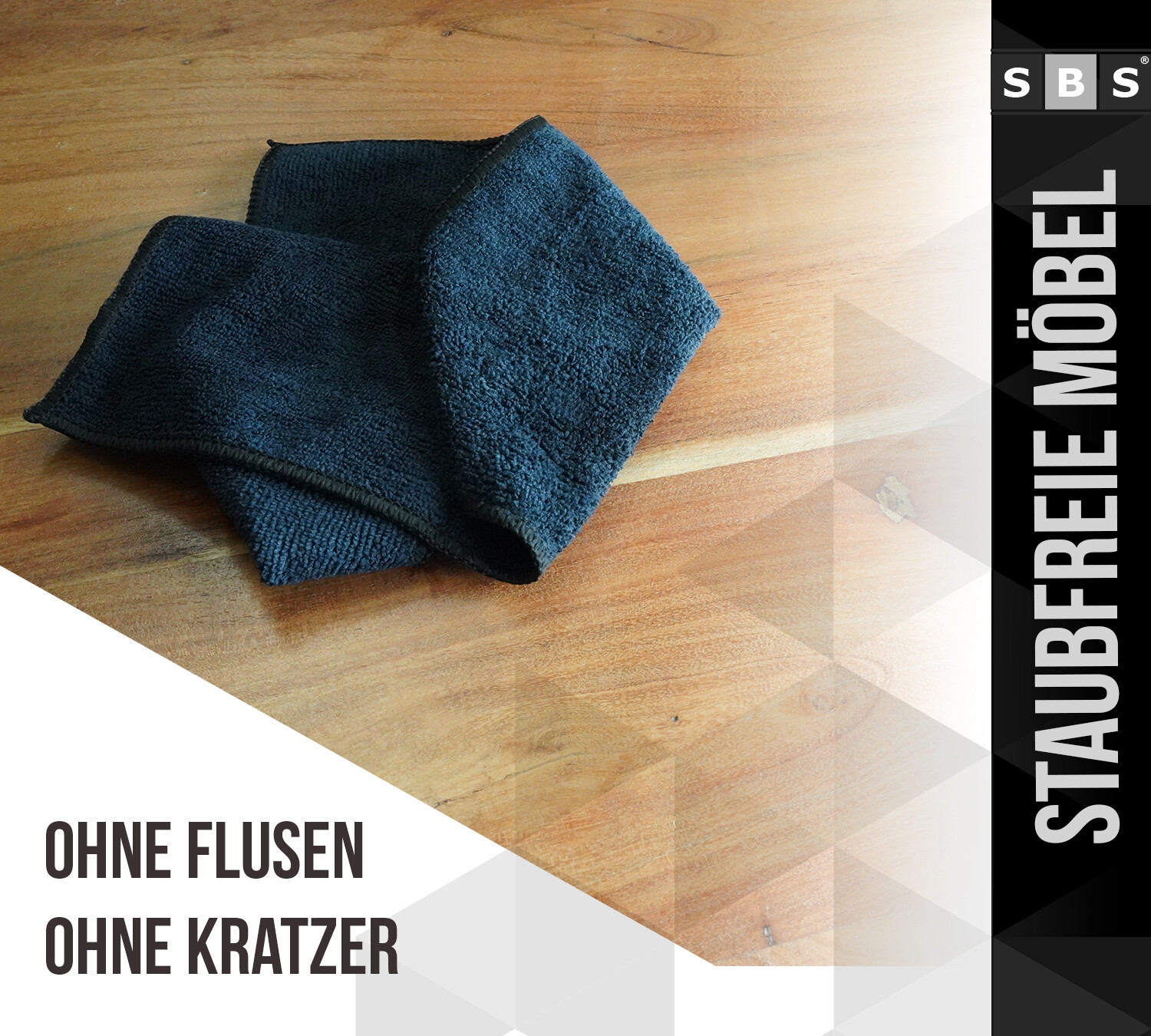 SBS® Microfasertücher 40x40cm 30x30cm Mikrofasertuch Reinigungstuch ...
