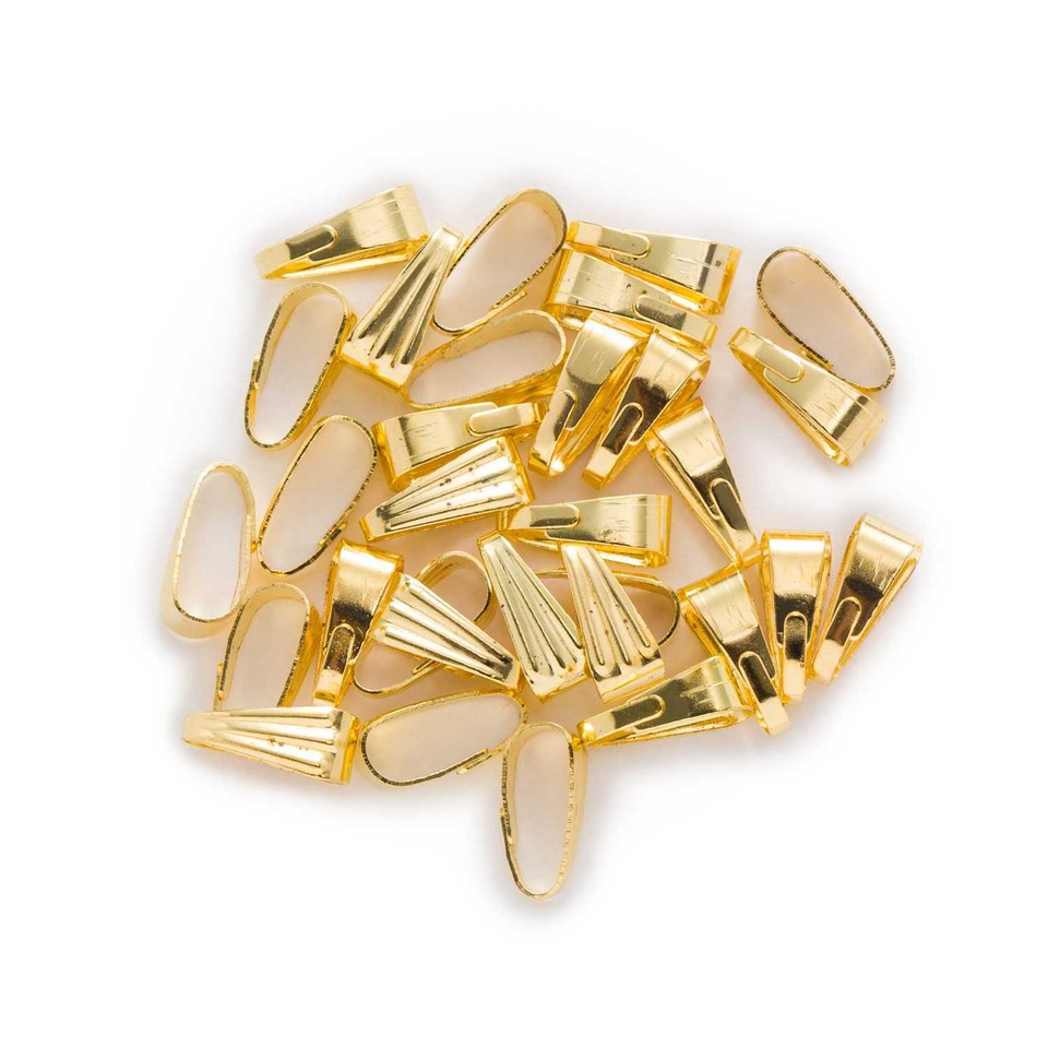 Pendant Clips Pinch Bail Clasps Connectors Findings Jewelry Making 7 ...