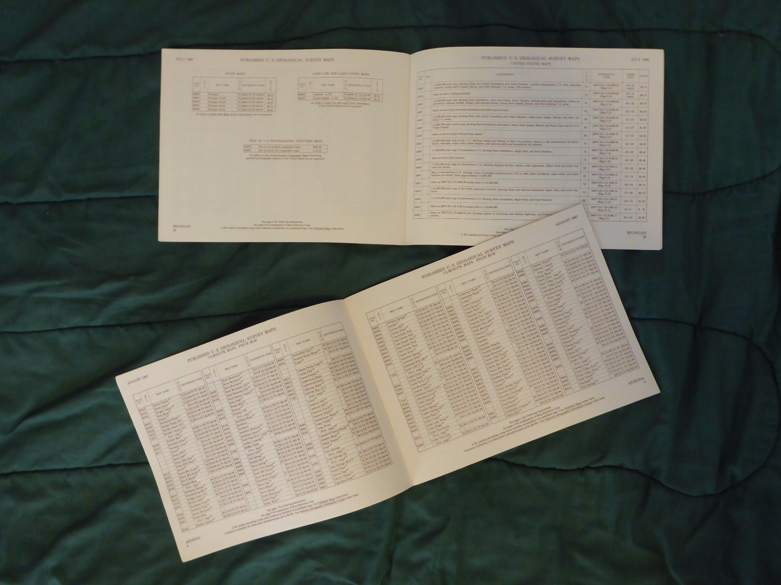 USGS State/Region Map Catalogs - Multiple states available! | eBay