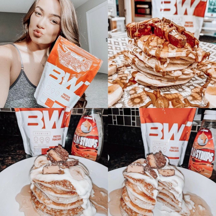 Premium Whey Protein Pancakes & Casein Protein Powder Pancake Mix 500g ...