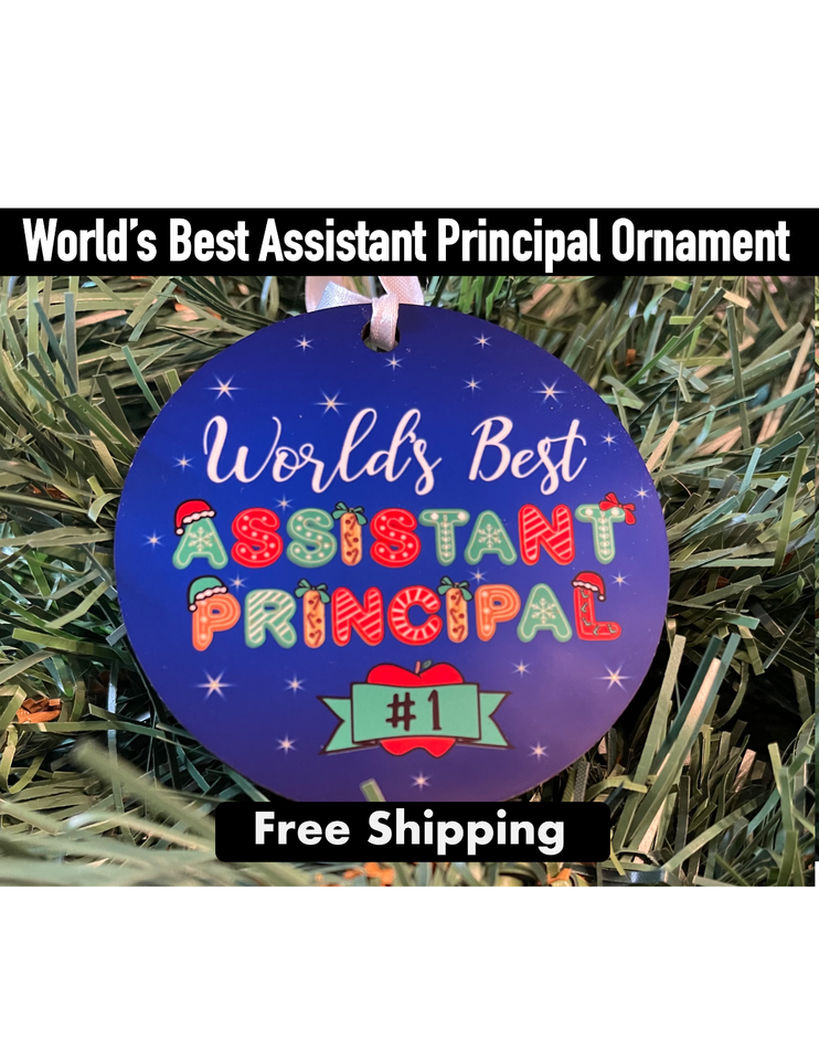 World's Best Assistant Principal Christmas Ornament Gift Stocking ...