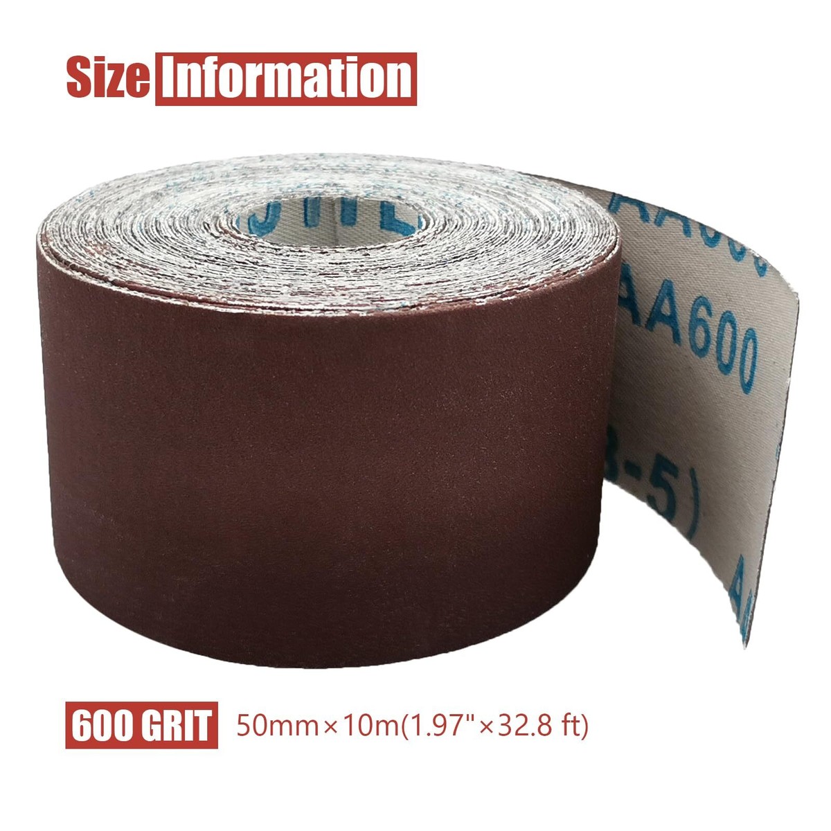 320 Grit Emery Cloth Wood Metal 2x32.8 Feet - Aluminum Oxide Abrasive ...