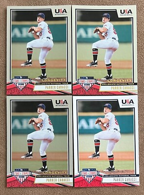 Parker Caracci 2019 Panini USA Stars & Stripes Lot #21 w/ Longevity ...