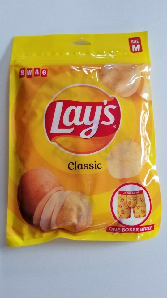 3 MENS MEDIUM Novelty Boxer Brief Lays Potato Chips Cool Ranch Doritos ...