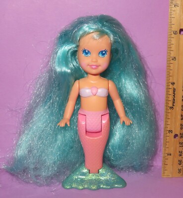 My Pretty Mermaid Playskool Moon Glow Blue Hair Hasbro HTF Rare Doll ...