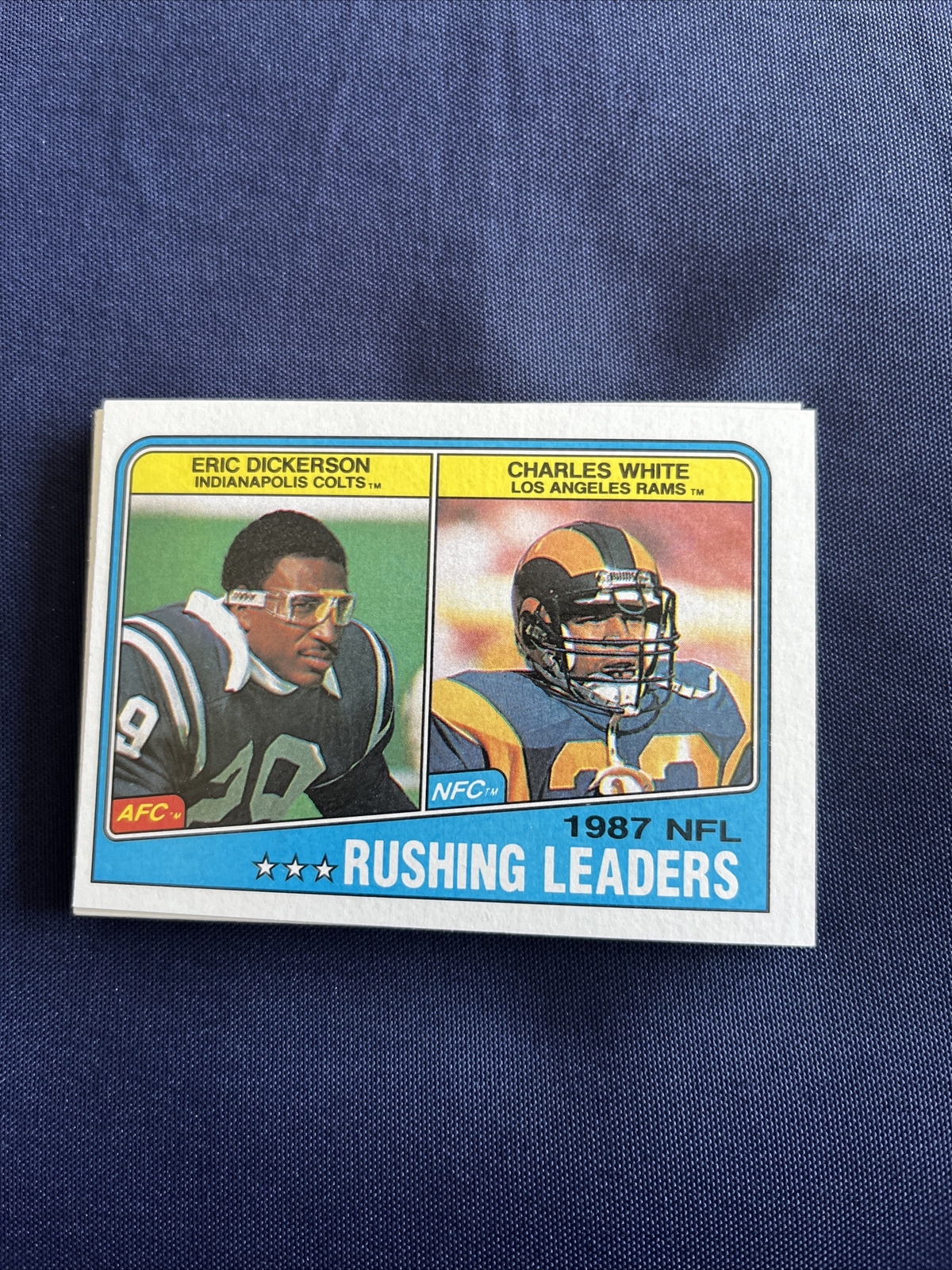1988 Topps Football 1987 NFL Rushing Leaders #217 Eric Dickerson ...