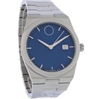 Movado Bold Quest Series Mens Stainless Steel Blue Dial Quartz Watch ...