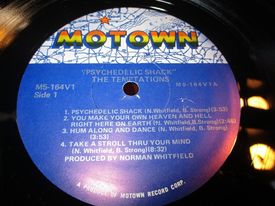 1981 Reissue THE TEMPTATIONS Psychedelic Shack LP Motown M5-164V1 NM/NM ...