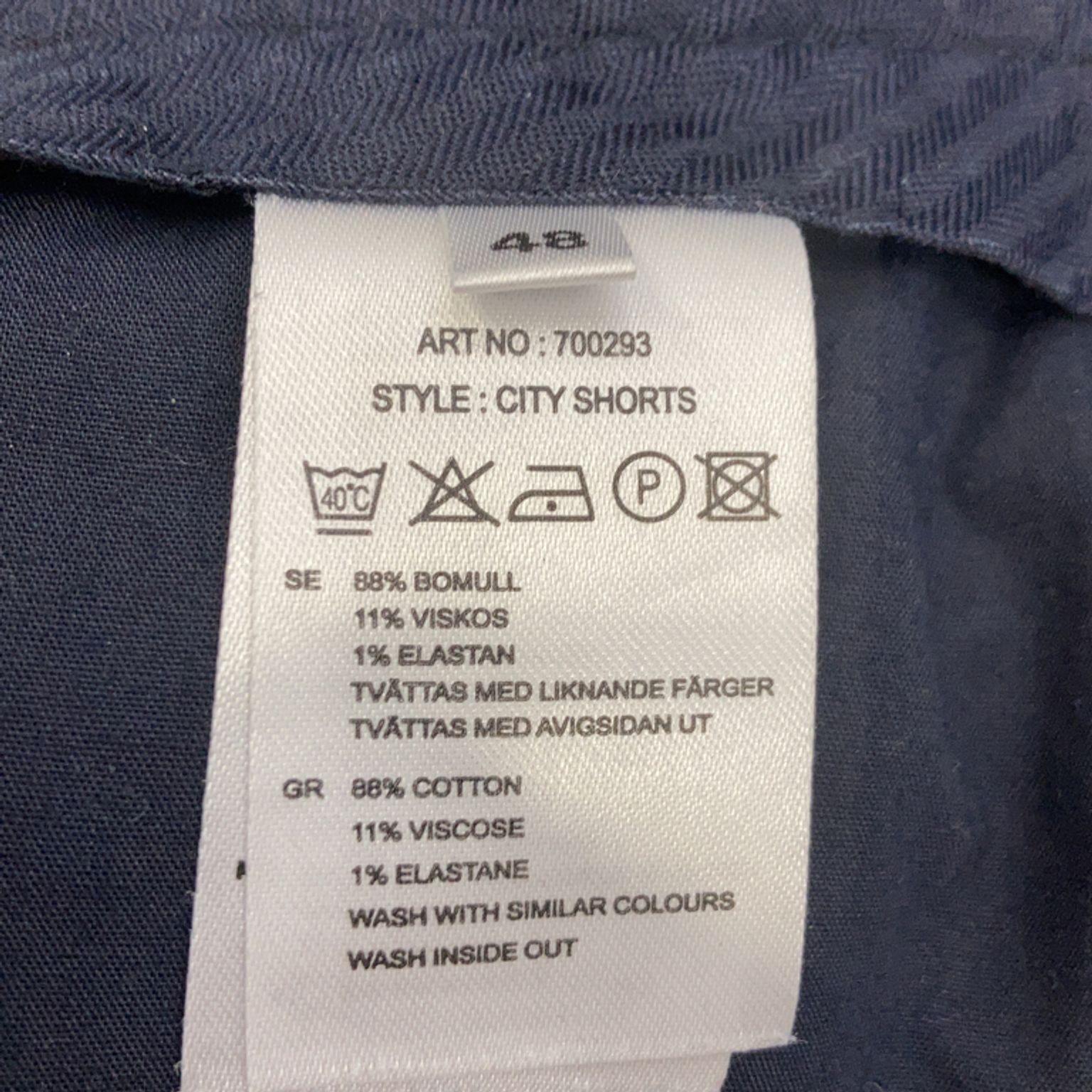 RW, Shorts, Größe: 48, Blau, Elasthan/Baumwolle/Viskose, Einfarbig ...