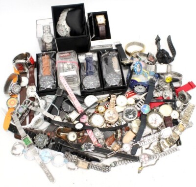 64x Ladies/Gents WATCHES By SWATCH, EMPORIO ARMANI, CASIO, AVIA, STORM ...