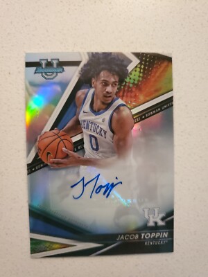 Jacob Toppin 2022-23 Bowman University Best Rookie Refractor Autograph ...