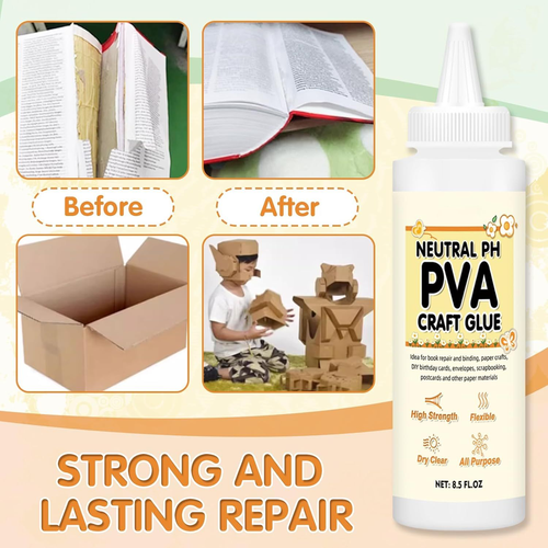 PH Neutral PVA Glue 8.5 Oz, Archival Quality Acid-Free Adhesive, Dries ...