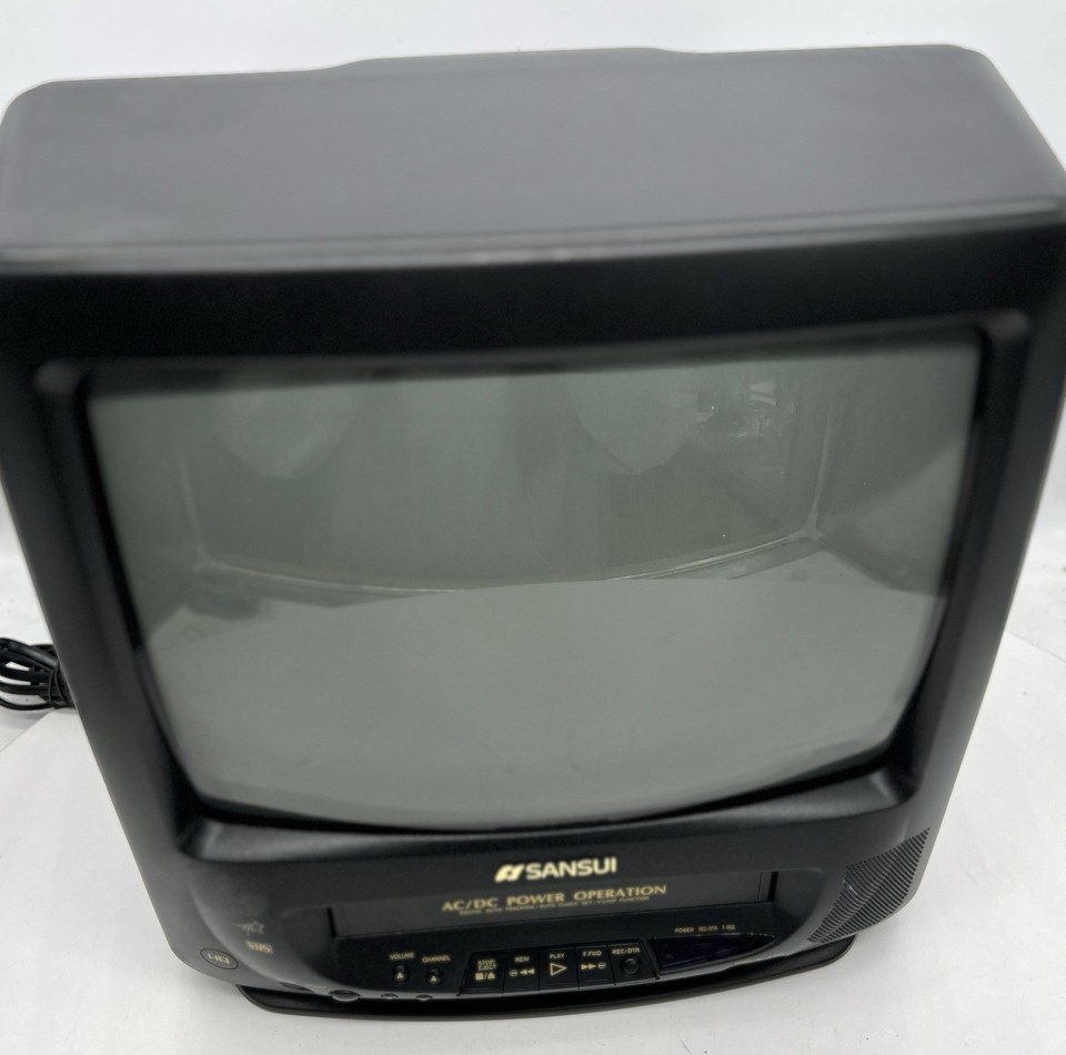 Vintage Sansui 13" TV VCR Combo COM311ADB VHS CRT Retro Gaming Works ...