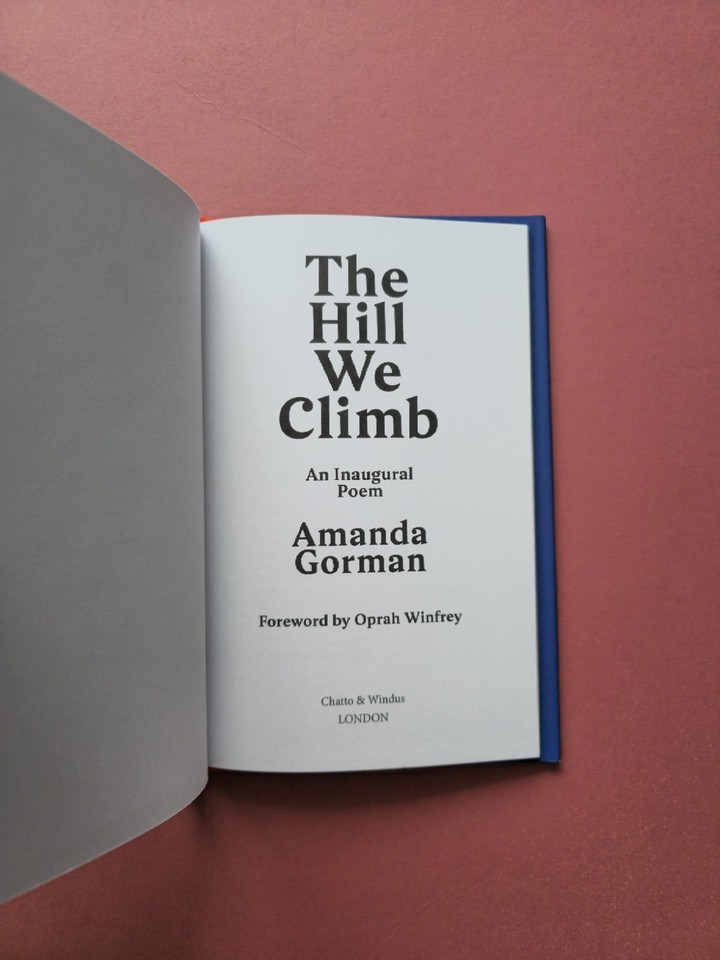 The Hill We Climb: An Inaugural Poem by Amanda Gorman (Brand New) | eBay UK