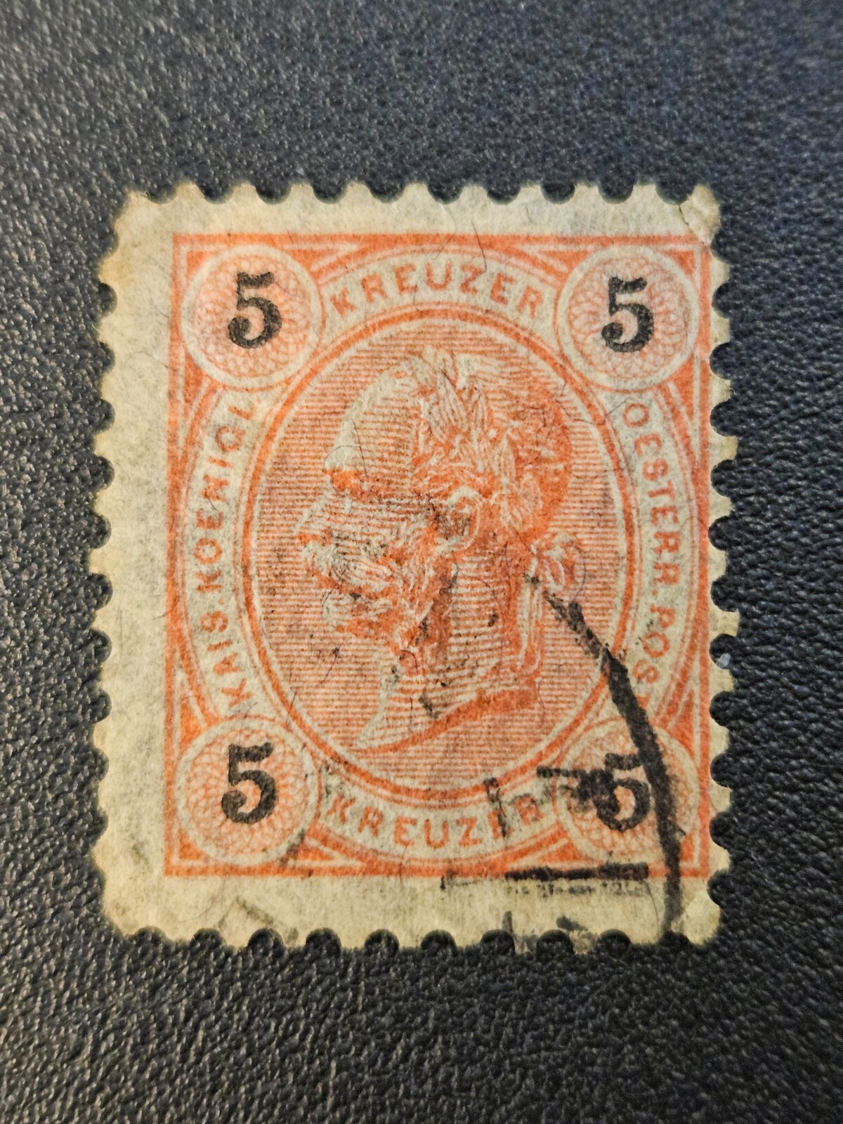 Austria 1890-96 stamp Emperor Franz Josef I sc#52 used 5Kr overprint | eBay