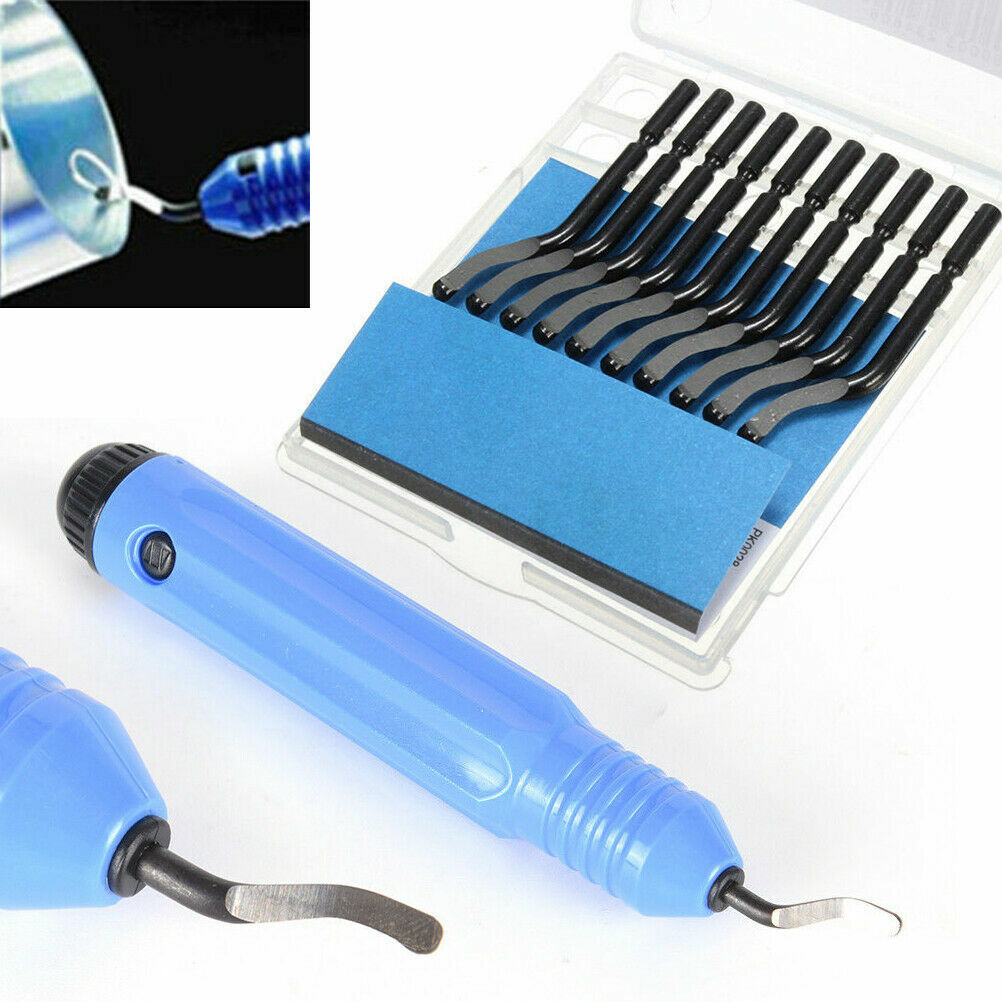 NB1100 Burr Handle HSS With BS1010 10 pieces Blades Deburring Tool Set ...