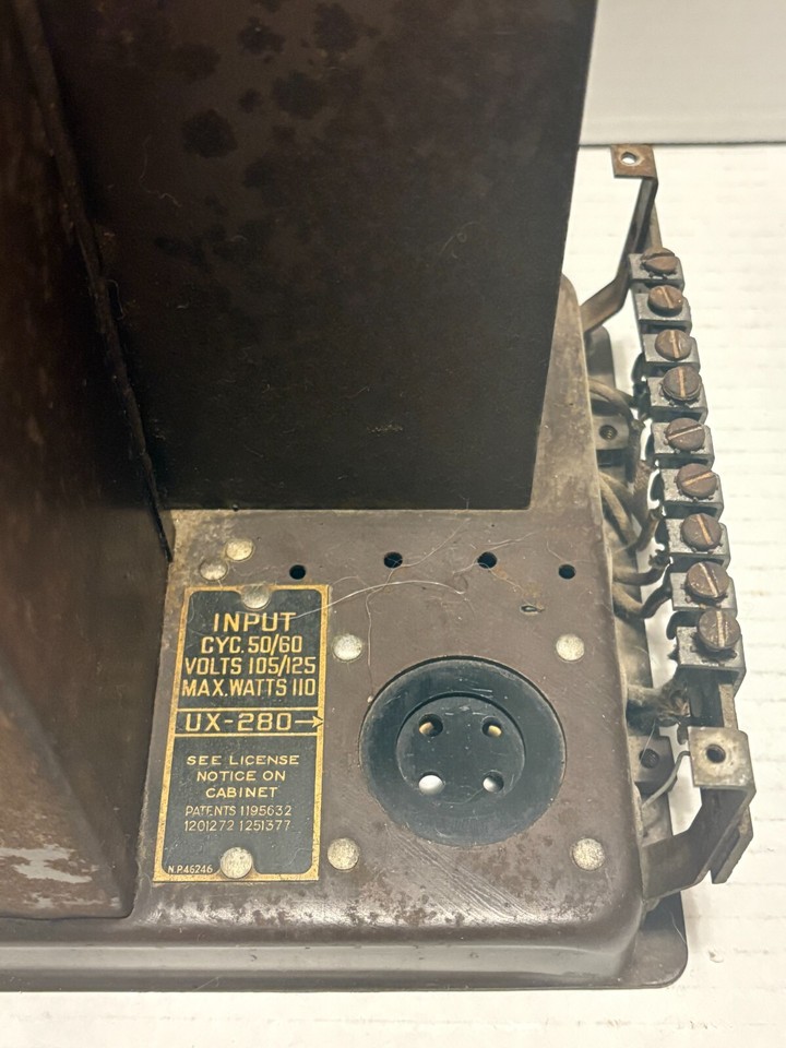 2 Vintage matching pair RCA type 80 tube amplifier power supply DIY ...