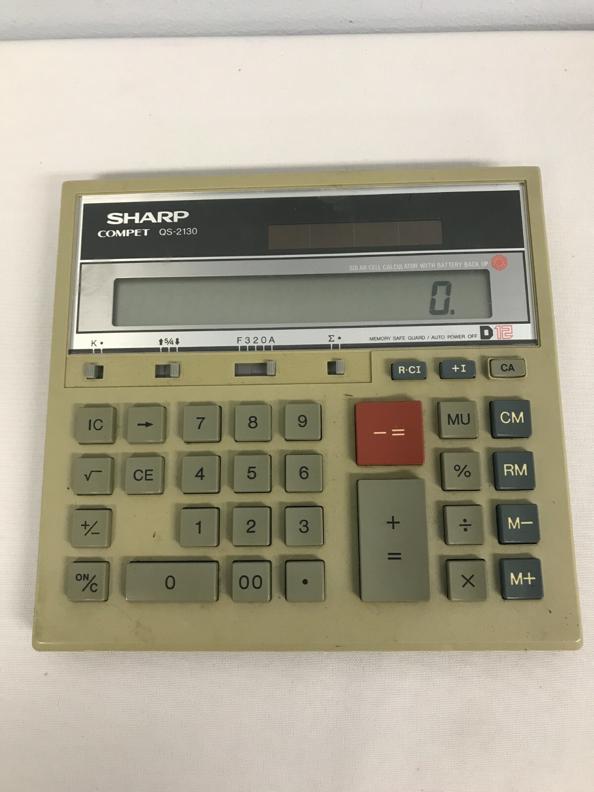 VINTAGE SHARP COMPET QS-2130 SOLAR CALCULATOR | eBay