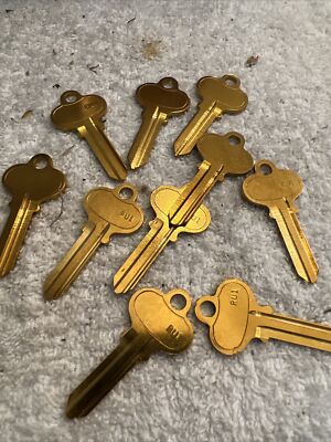 Lot Of 10 Ilco 1011 RU1 Russwin 852B Key Blanks 852 Keyway Nickel ...