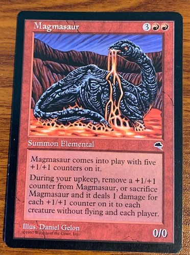 1997 Mtg Magic the Gathering Tempest Magmasaur Free Shipping | eBay