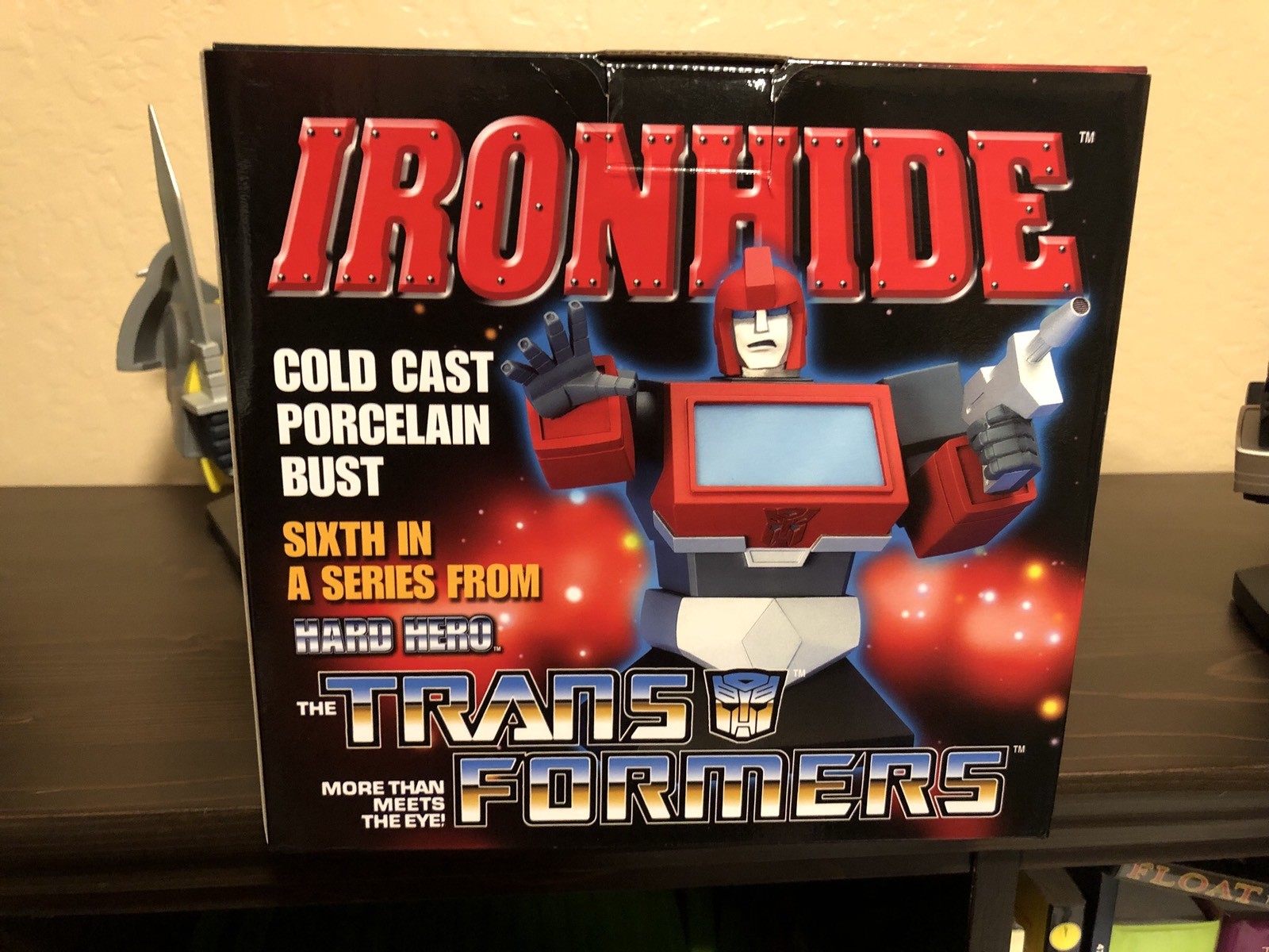 2002 Hard Hero Transformers IRONHIDE Gen 1 Bust W/ Box MINT #0281 / ...