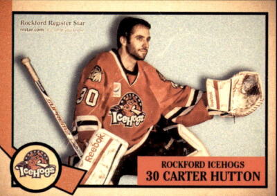 2012-13 Rockford IceHogs 22 Carter Hutton Thunder Bay Ontario Canada ...