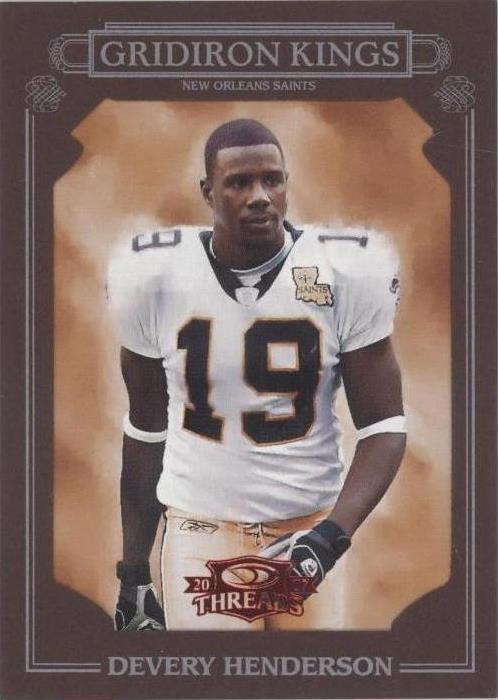 2007 Donruss Threads - Pro Gridiron Kings Devery Henderson #PGK-14 Red Framed /100 for sale ...