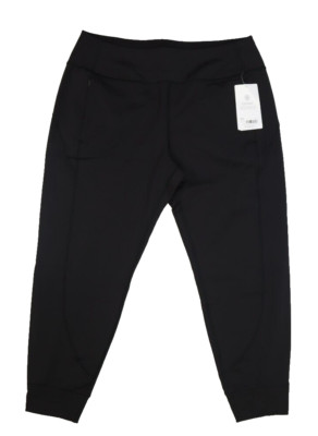 Athleta Rainier Mid Rise Jogger Pants Athleisure Lounge Workout Black ...