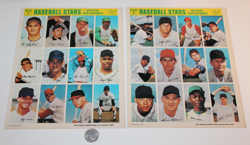 1969 MLB Baseball Stars Official Photostamps American League Series 1 ...