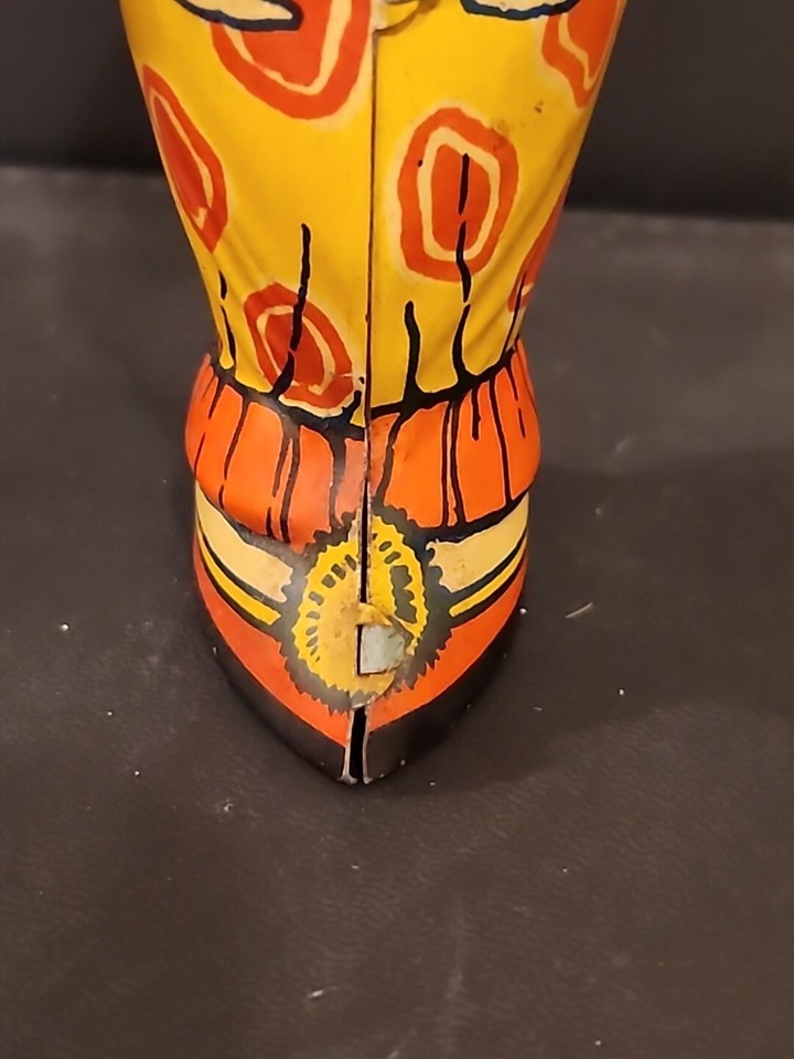 J CHEIN CLOWN WITH SPINNING PROPELLER TIN WIND UP TOY 1930s WORKS | eBay