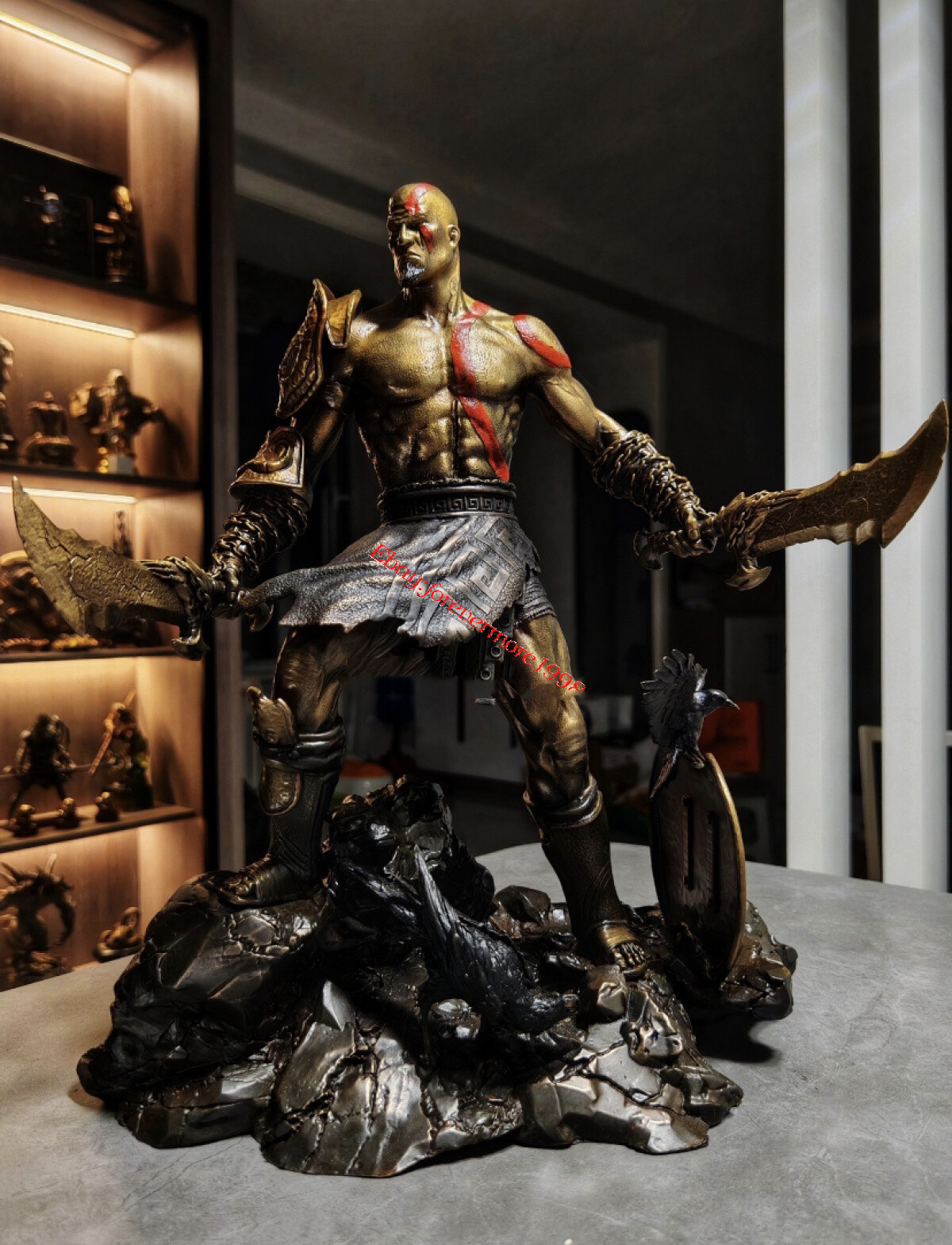 God Of War Kratos Statue Bronze Figure Model Collectible Limited ...