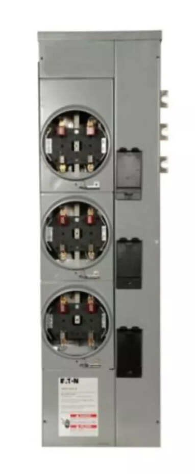 EATON200A, Residential Meter Stack, 3 Socket, 1-Phase | eBay