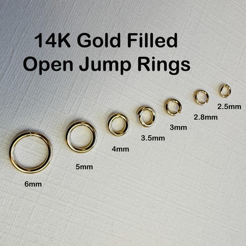 14K Gold Filled Jump Rings for Permanent Jewelry-Open Jump Rings(20,22 ...