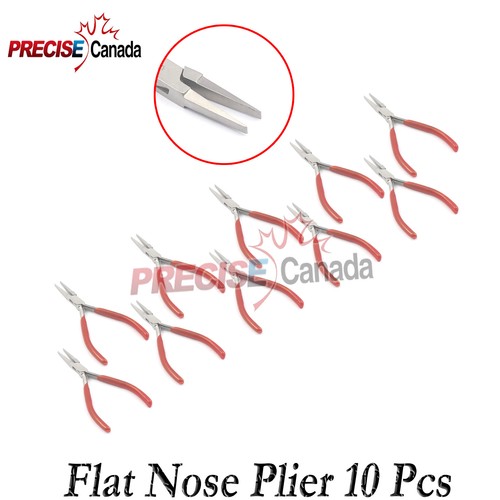 10 Pcs Flat Nose Pliers 5" Leaf Spring Wire Wrapping Beading Jewelry ...