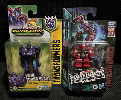 TRANSFORMERS LOT OF 2 SMASHDOWN AND TWIN TURBO BLAST SHADOW STRIKER ...