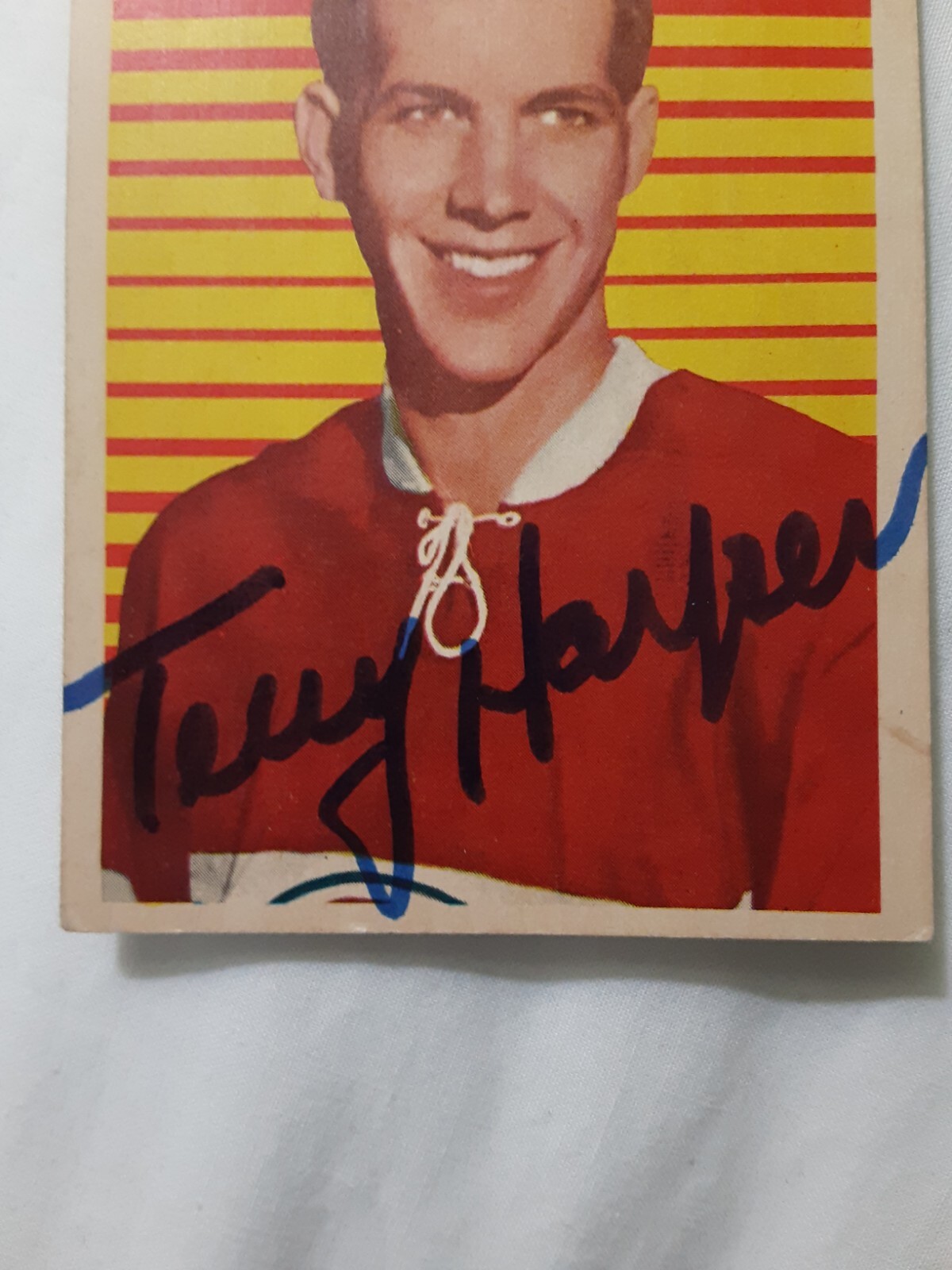 ☆SIGNED☆ 1963-64 Parkhurst #32 TERRY HARPER ☆ROOKIE CARD☆ EX/EX+ | eBay