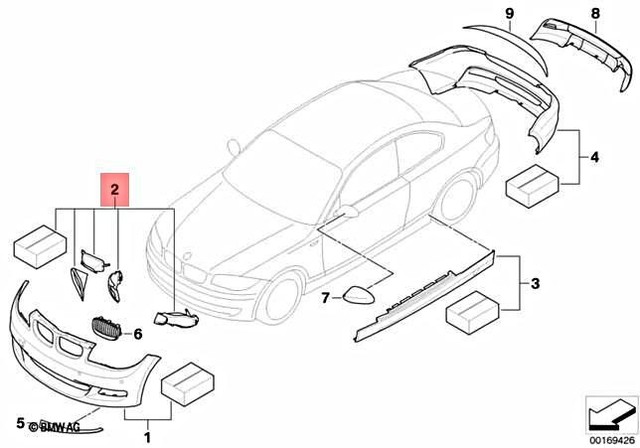 Genuine BMW E82 E88 135i Performance Air Cooling Brake Kit OEM ...