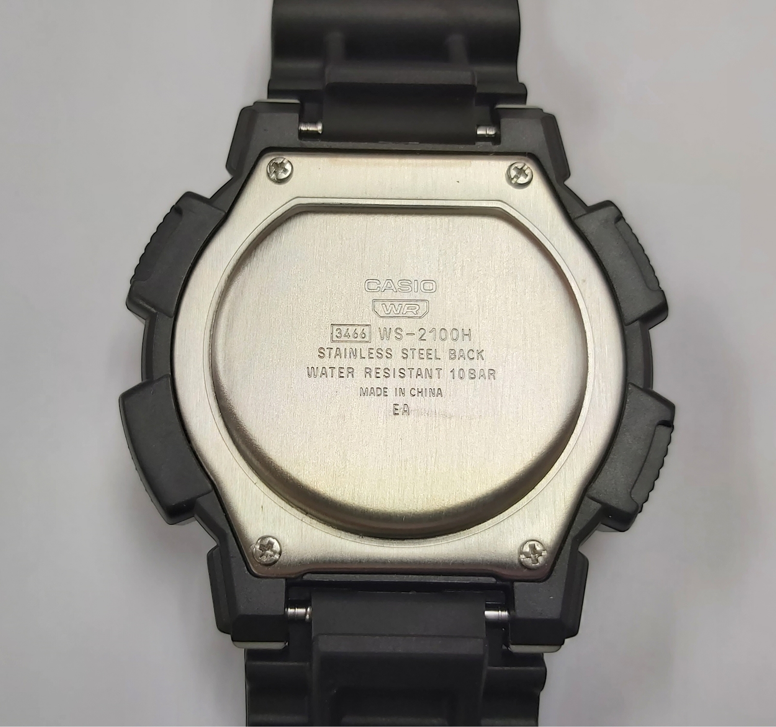 Casio WS-2100H-1A2V, 48mm Step Tracker Watch, 100 Meter WR, 200 Lap ...