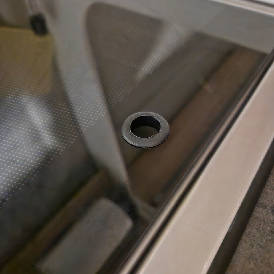 Smev Dometic Sink Glass Lid Rubber Grommet - Hob Cooker Finger Grip ...