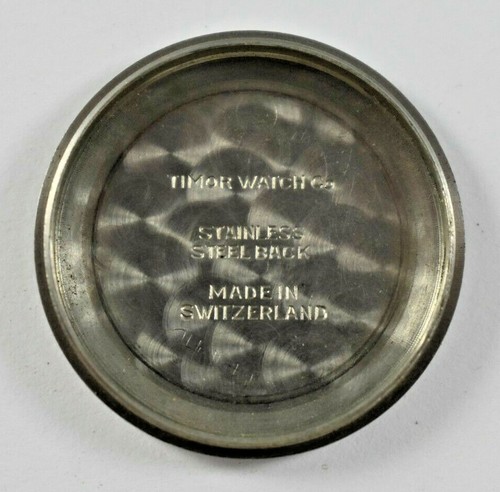 Vintage Swiss Made Timor Wrist Watch Stainless Steel Screw Back 29mm ...