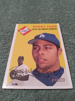 2003 Topps Heritage Los Angeles Dodgers Pitcher Ruddy Lugo #234 | eBay