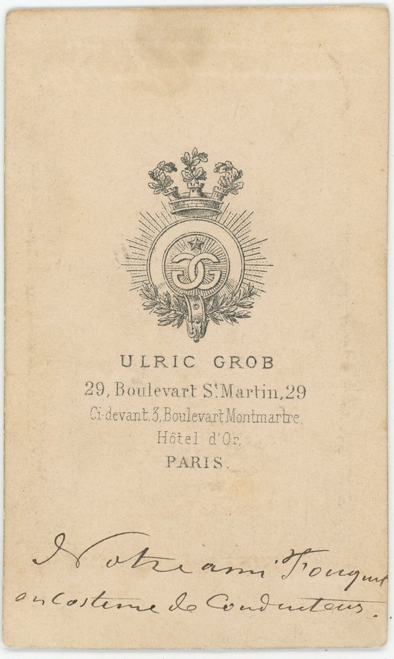 CDV Circa 1865. Man, Fouquet IN Costume De Conducteur. Coachman? | eBay