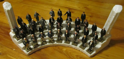 1960s MARX PRESIDENTS Vintage Figure Complete Set 36 w/ Original Stand ...