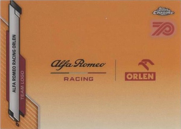 2020 Topps Chrome Formula 1 - Team Logos 70th Anniversary Orange ...