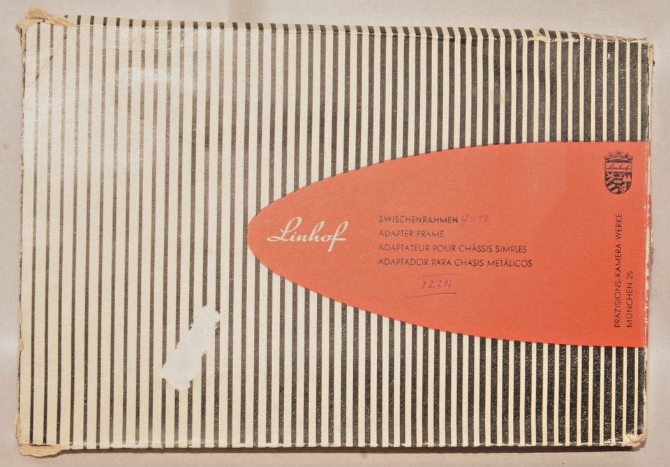 VINTAGE LINHOF ADAPTER FRAME ROLLEX 6X9-KASS 9X12 IN WORN ORIGINAL BOX ...