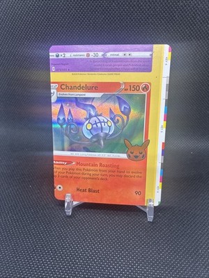 Chandelure Trick or Trade Holo 🔥 Color Border Error - NFC Miscut ...