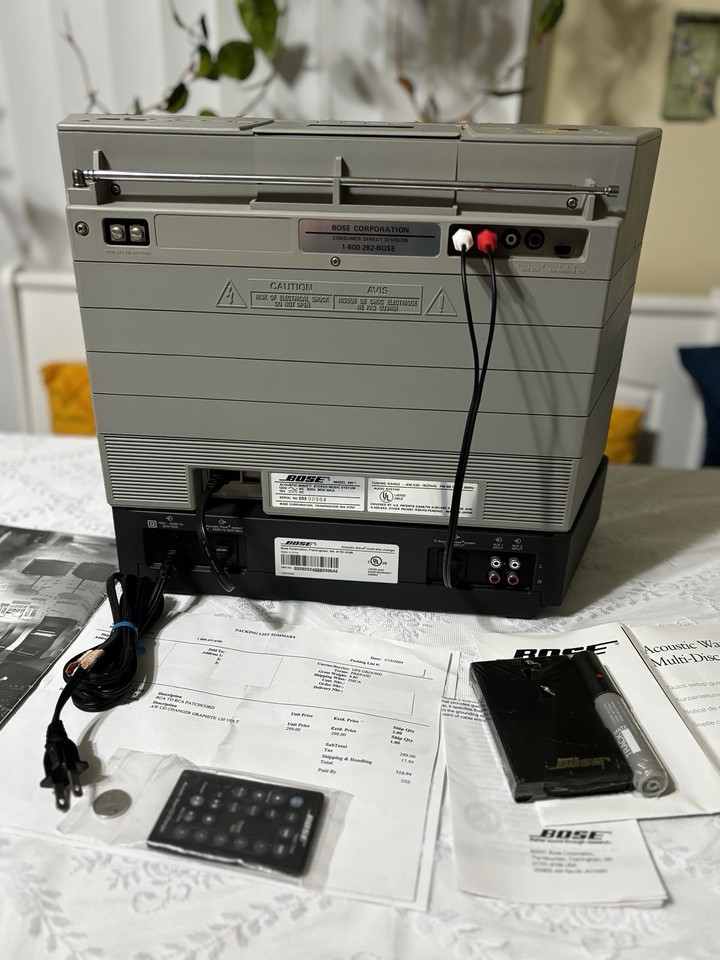 BOSE AW-1 Acoustic Wave CD Changer + Remote Bundle WORKS Tape Deck ...